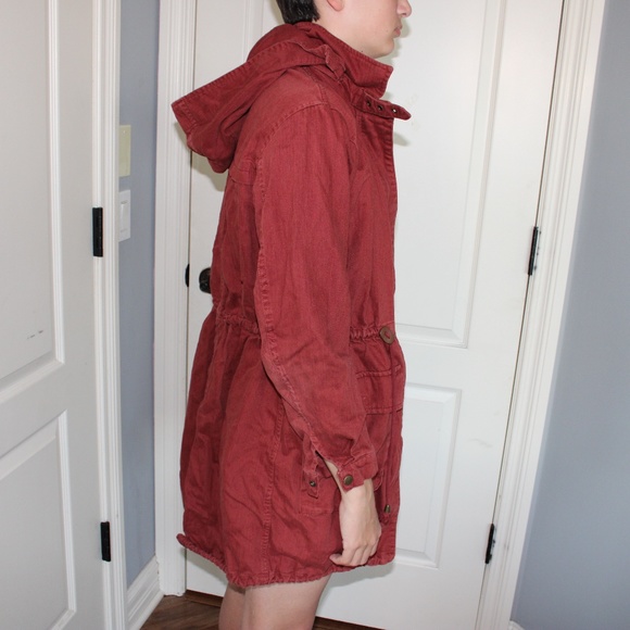 Forever 21 | Jackets & Coats | Long Red Jacket | Poshmark
